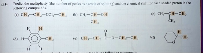 1x44 predict the multiplicity the number of peaks as resull of ...