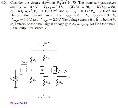470 consider the circuit shown in figure p470 the transistor parameters ...