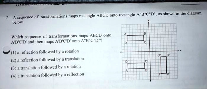 Solved Transformations Map Rectangle Abcd Onto Rectangle A B C D As Shown In The Diagram