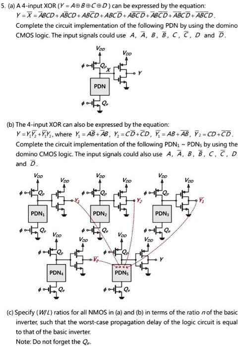 a a 4 input xor y aebeced can be expressed by the equation y x abcd ...
