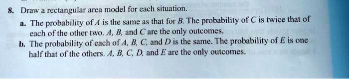 SOLVED: Draw a rectangular area model for each situation. The ...