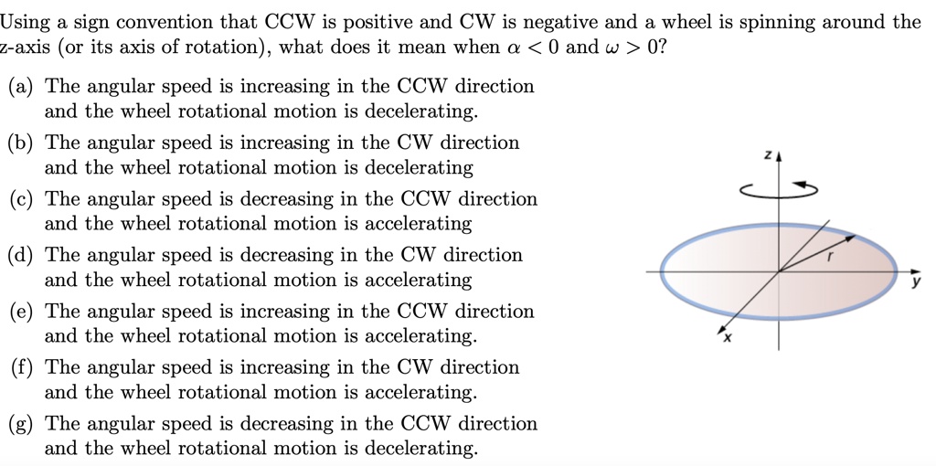 uusing sign convention that ccw is positive and cw is negative and a ...