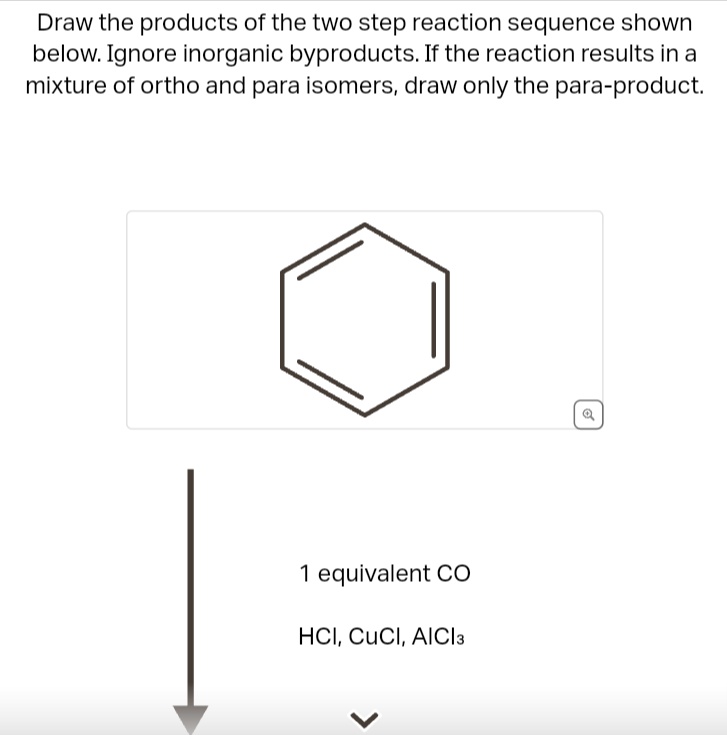 SOLVED: Draw the products of the two-step reaction sequence shown below ...
