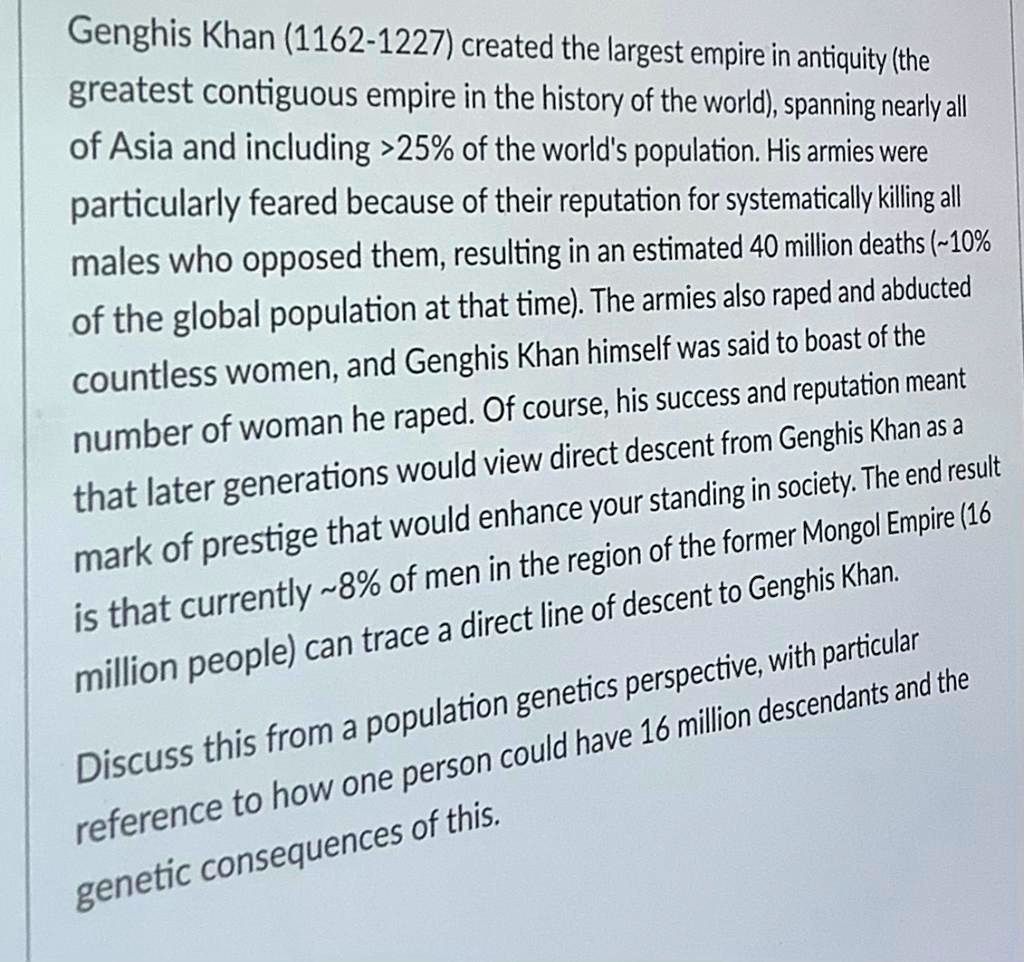 genghis khan 1162 1227created the largest empire in antiquitythe ...