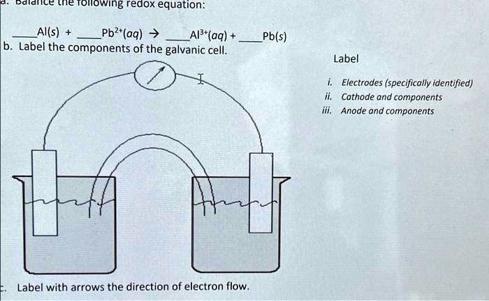SOLVED: Help with Parts a, b, and c please. Knowing redox equation: AIs ...