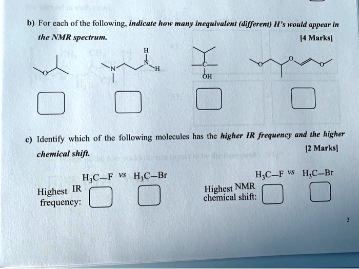 SOLVED:b) For each of the following, indicate how many inequivalent ...
