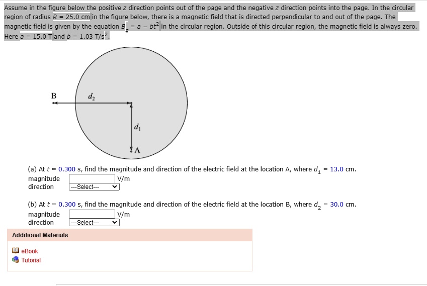 SOLVED: Assume in the figure below the positive direction points out of ...