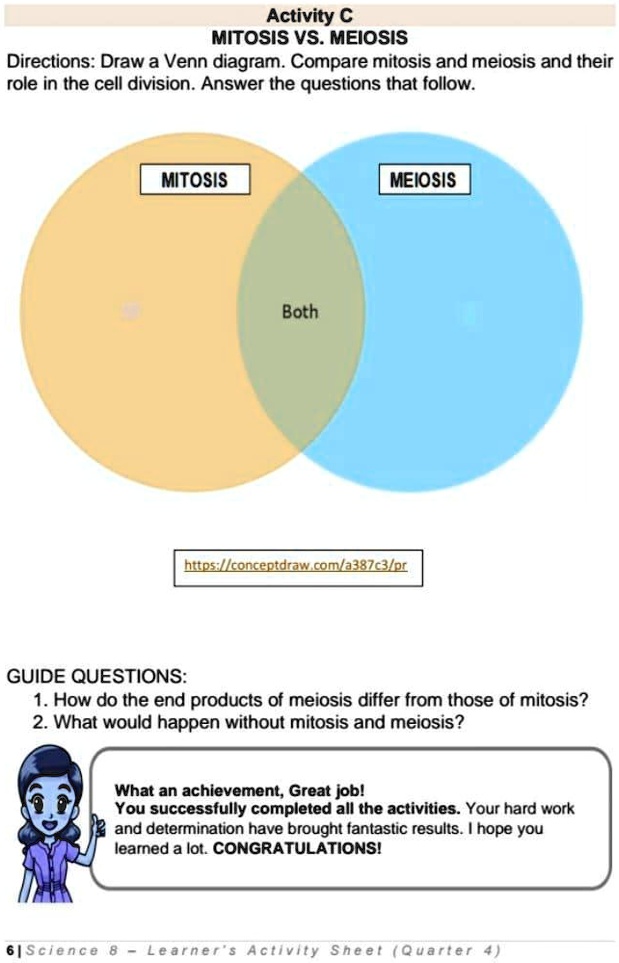 SOLVED: 1. How do the end products of meiosis differ from those of ...
