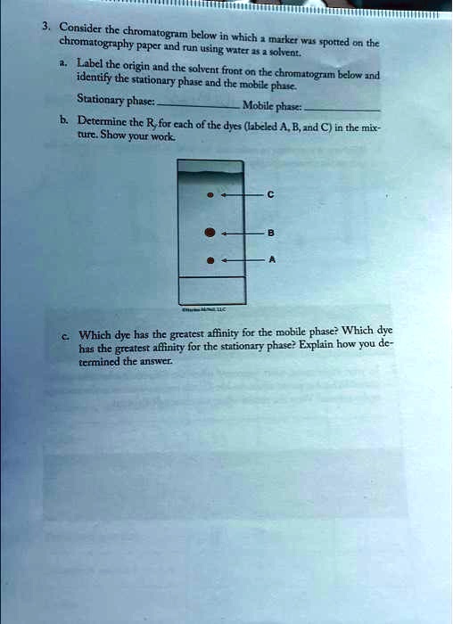 3. Consider the chromatogram below in which a marker was...