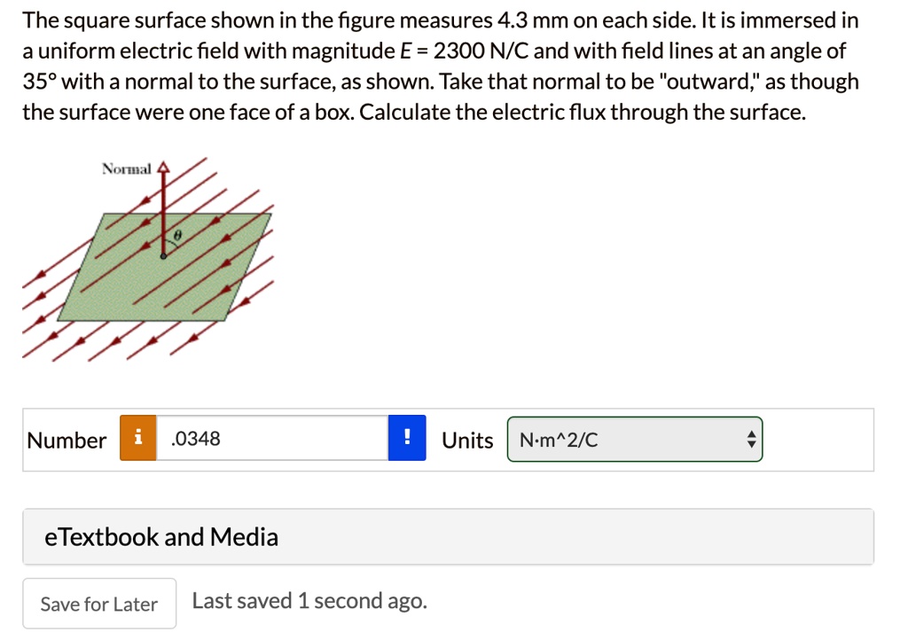 SOLVED: The square surface shown in the figure measures 4.3 mm on each ... SOLVED: The square surface shown in the figure measures 4.3 mm on each ...