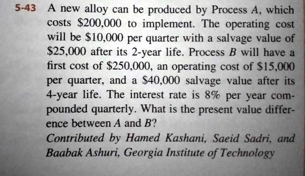 Could you help me to set up in EXCEL? EXCEL WORK ONLY 5-43A new alloy ...