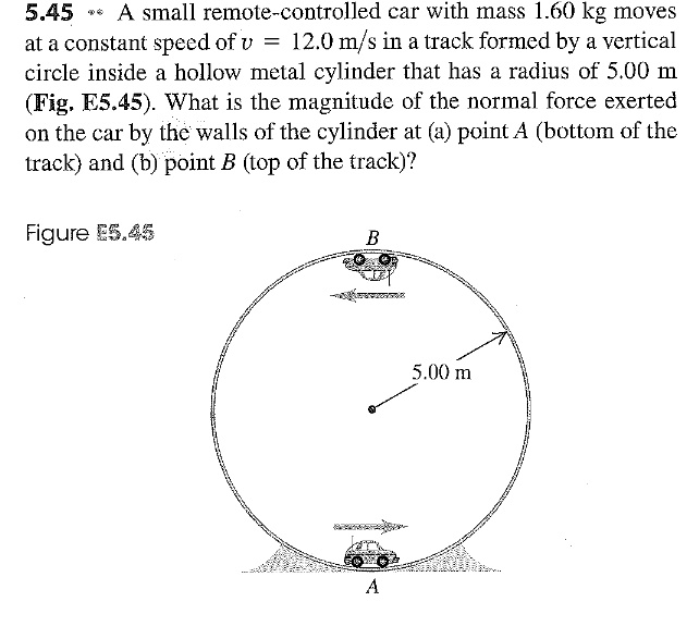 SOLVED: 5.45 A small remote-controlled car with mass 1.60 kg moves at a ...