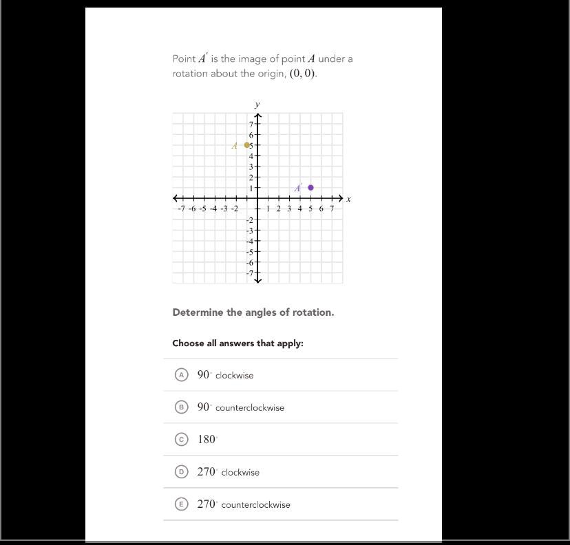 Solved Help Me With This Please Point A Is The Image Of Point A Under