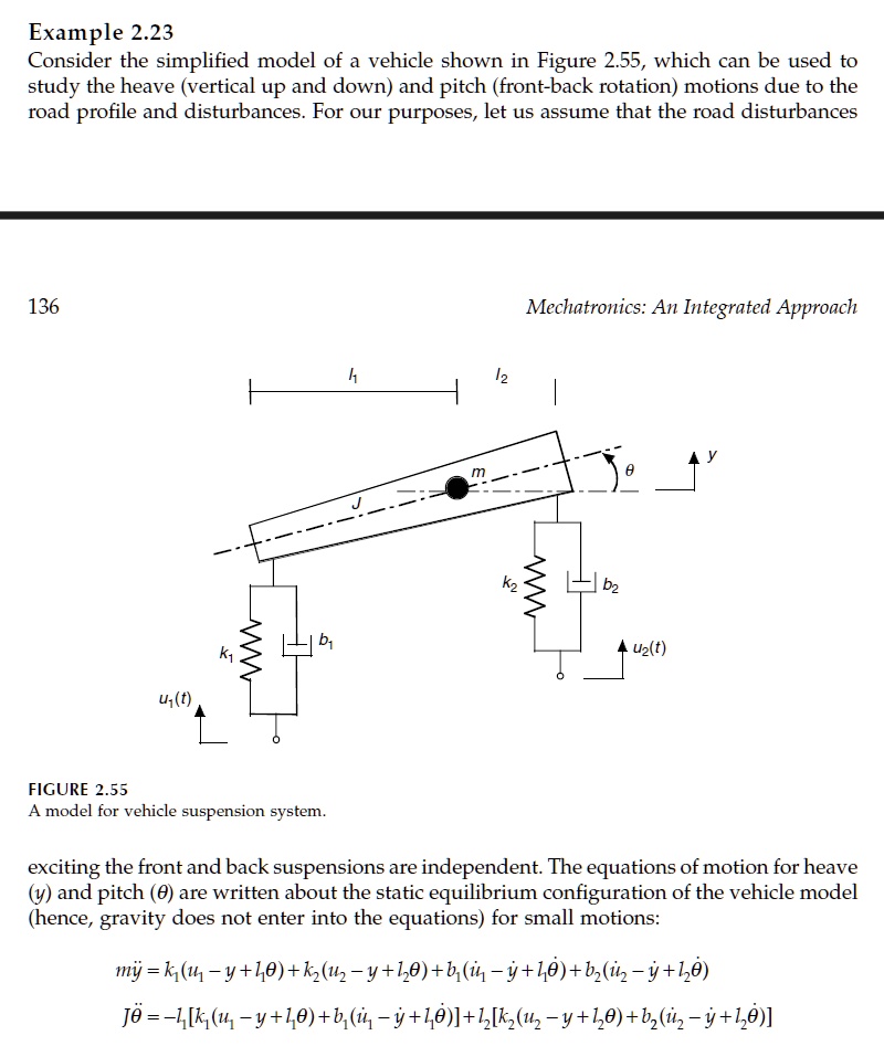Please find the state space representation for this example using the ...