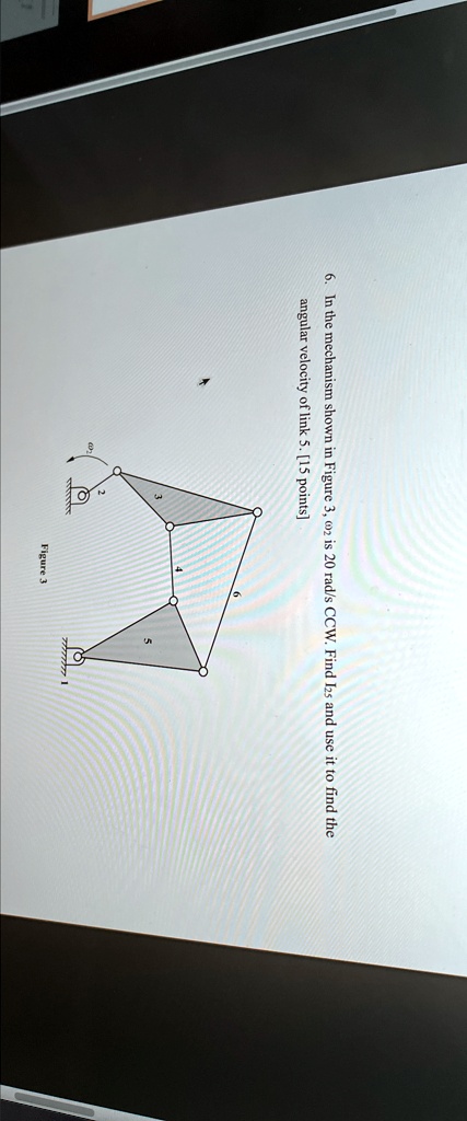 in the mechanism shown in figure 3 2 is 20 rads ccw find i25 and use it to find the angular ...