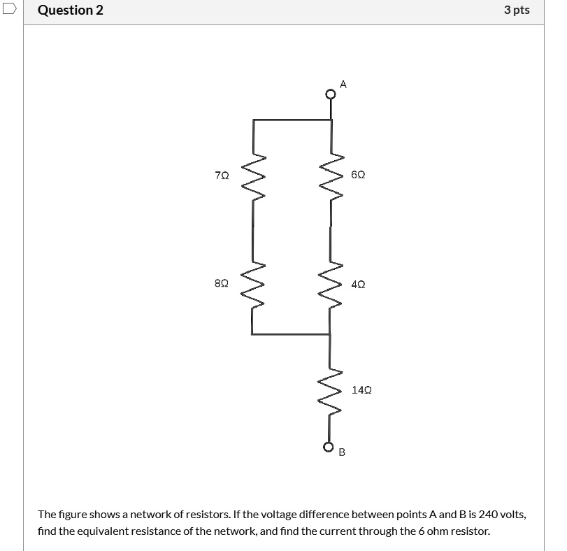 SOLVED: The figure shows a network of resistors. If the voltage ...
