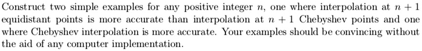 SOLVED: Construct two simple examples for aV positive integer OlC where ...