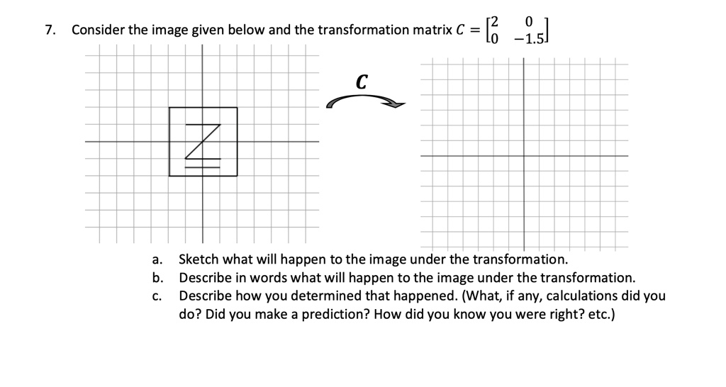 SOLVED: Consider the image given below and the transformation matrix C ... SOLVED: Consider the image given below and the transformation matrix C ...