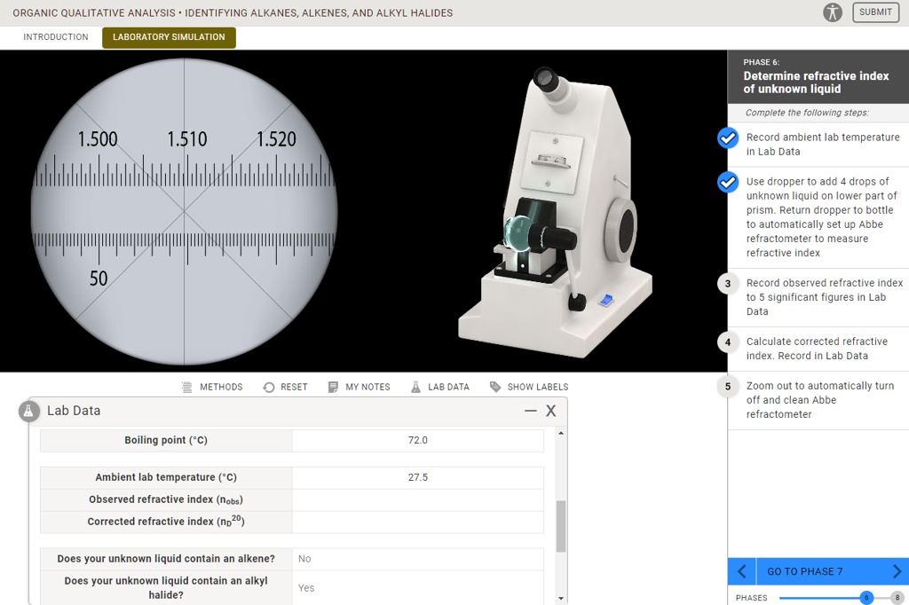 ORGANIC QUALITATIVE ANALYSIS ·IDENTIFYING ALKANES, ALKENES, AND ALKYL HALIDES INTRODUCTION ...