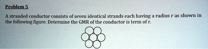 SOLVED: A stranded conductor consists of seven identical strands, each ...