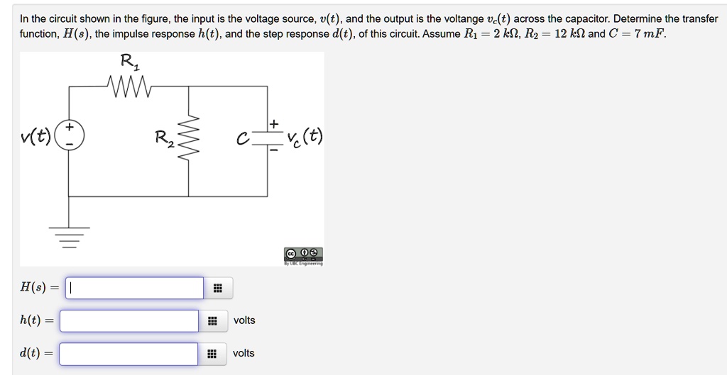 SOLVED: In the circuit shown in the figure, the input is the voltage source, v(t), and the ...