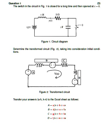 SOLVED: Texts: Question 1 (3) The switch in the circuit in Fig. 1 is closed for a long time and ...