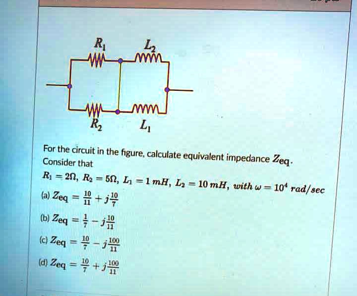 R? L? R? L? For the circuit in the figure, calculate equivalent ...