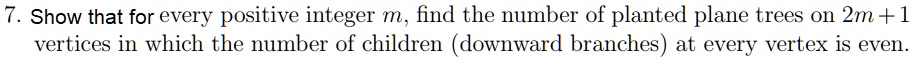 SOLVED:Show that for every positive integer m, find the number of ...