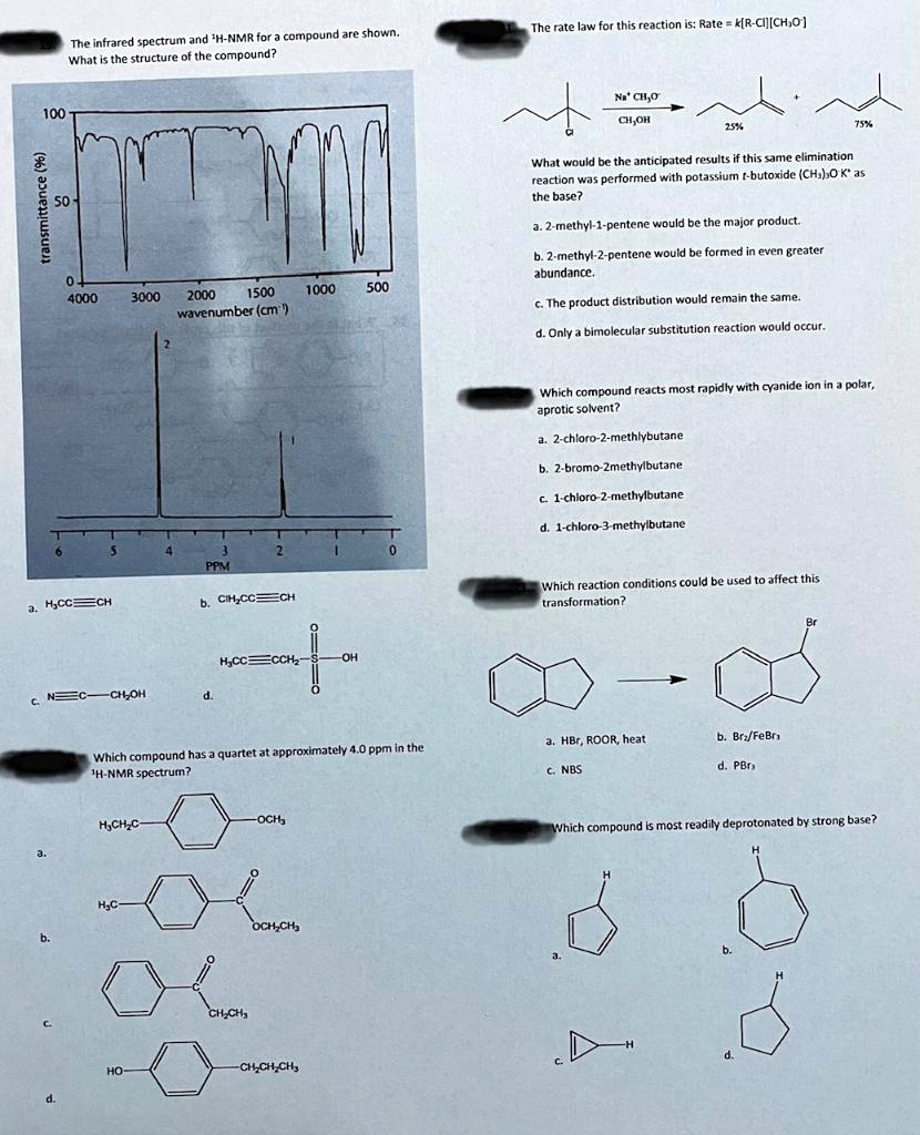the rate law for this reaction isratekr cicho the infrared spectrum and ...