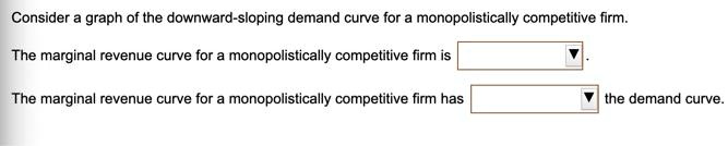 Consider a graph of the downward-sloping demand curve for a...