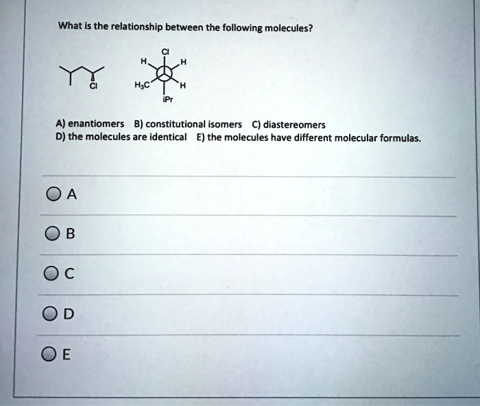 Solved What Is The Relationship Between The Following Molecules Hyc A