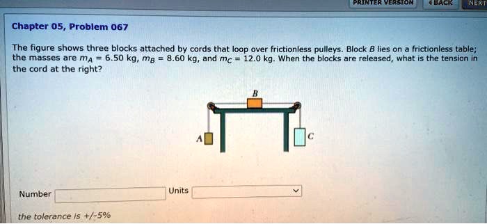 chapter 05 problem 067 the figure shows three blocks attached by cords that loop over ...