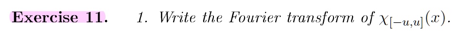 SOLVED: Exercise 5 - 11 - 1. (SEE PICTURE) Write the Fourier transform of... Topic: Fourier ...