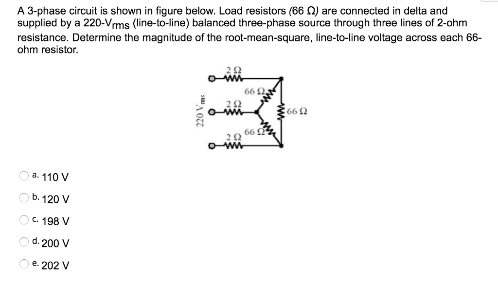 a 3 phase circuit is shown in figure belowload resistors 66 are ...