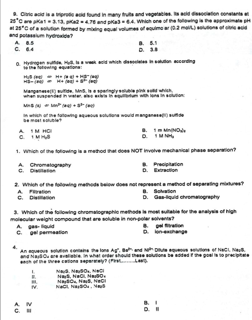 citric acid is triprotic acid found in many fruits and vegetatles its ...