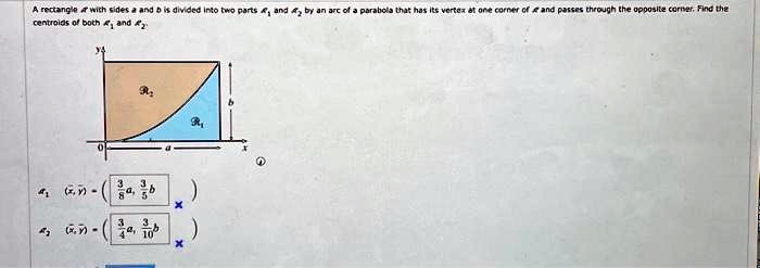 SOLVED: A rectangle with sides a and b is divided into two parts ₁ and ...