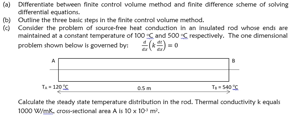 a differentiate between finite control volume method and finite difference scheme of solving ...