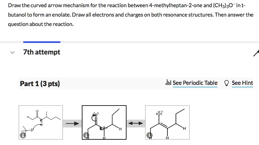 Draw the curved arrow mechanism for the reaction betw… - SolvedLib