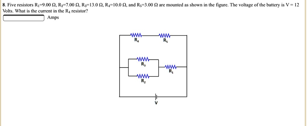 8 five resistors rz900 q rz 700 0ry 130 0 r 100 0 and r 300 q2 are ...