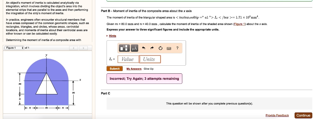 An object's moment of inertia is calculated analytically via ...