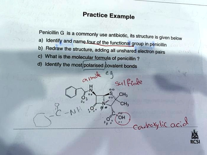 practice example penicillin g is a commonly use antibiotic its ...