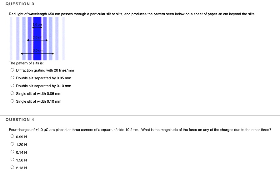 SOLVED:QUESTION Red light of wavelength 650 nm passes through ...