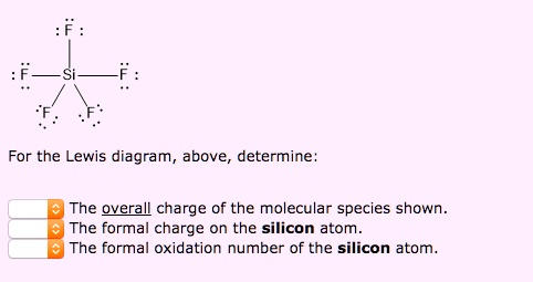 for the lewis diagram above determine the overall charge of the ...