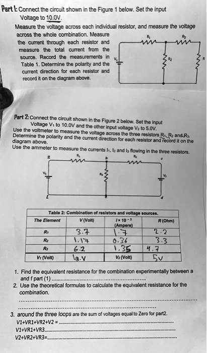 Part 1: Connect the circuit shown in the Figure 1 below. Set the input ...