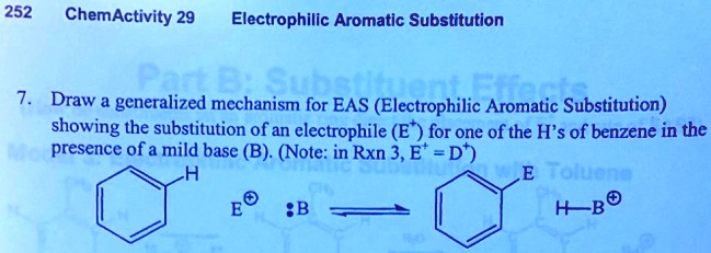 252 chemactivity 29 electrophilic aromatic substitution 6 75 5 4 draw a ...
