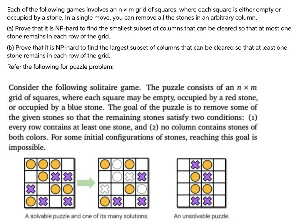 each of the following games involves an n x m grid of squares where ...
