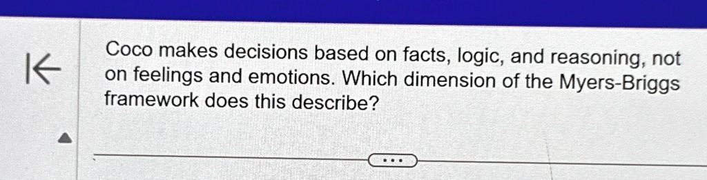 [GET ANSWER] coco makes decisions based on facts logic and reasoning ...