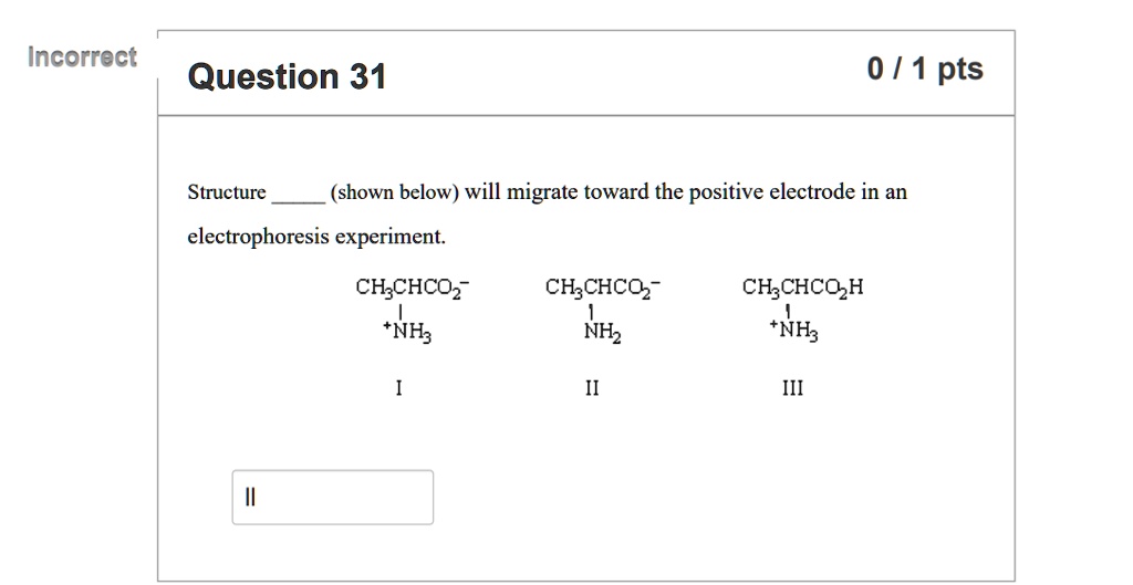 Correct Question 31 0 I 1 pts Which structure (shown below) will ...