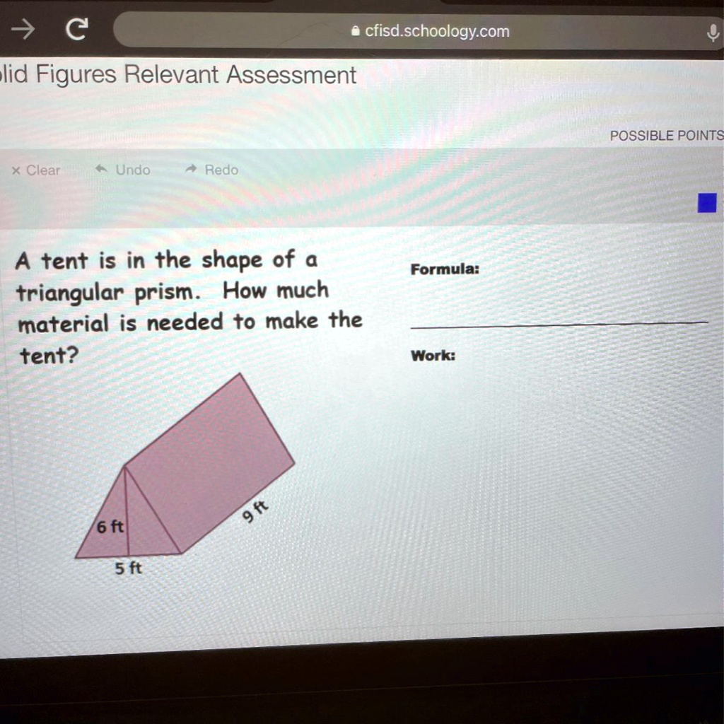 [GET ANSWER] A tent is in the shape of a triangular prism. How much ...