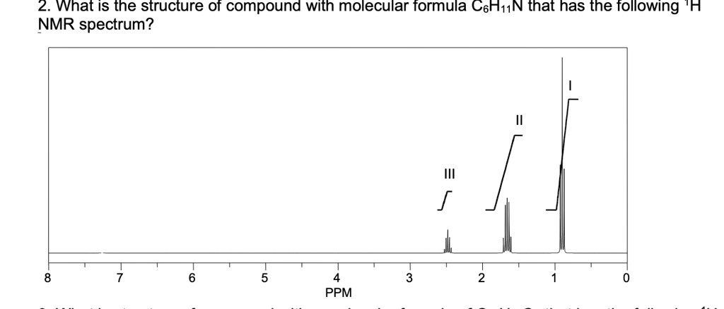 what is the structure of compound with molecular formula c6h1n that has the following h nmr ...